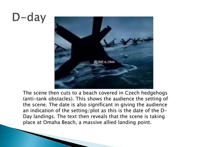 Saving Private Ryan opening scene analysis | PPT