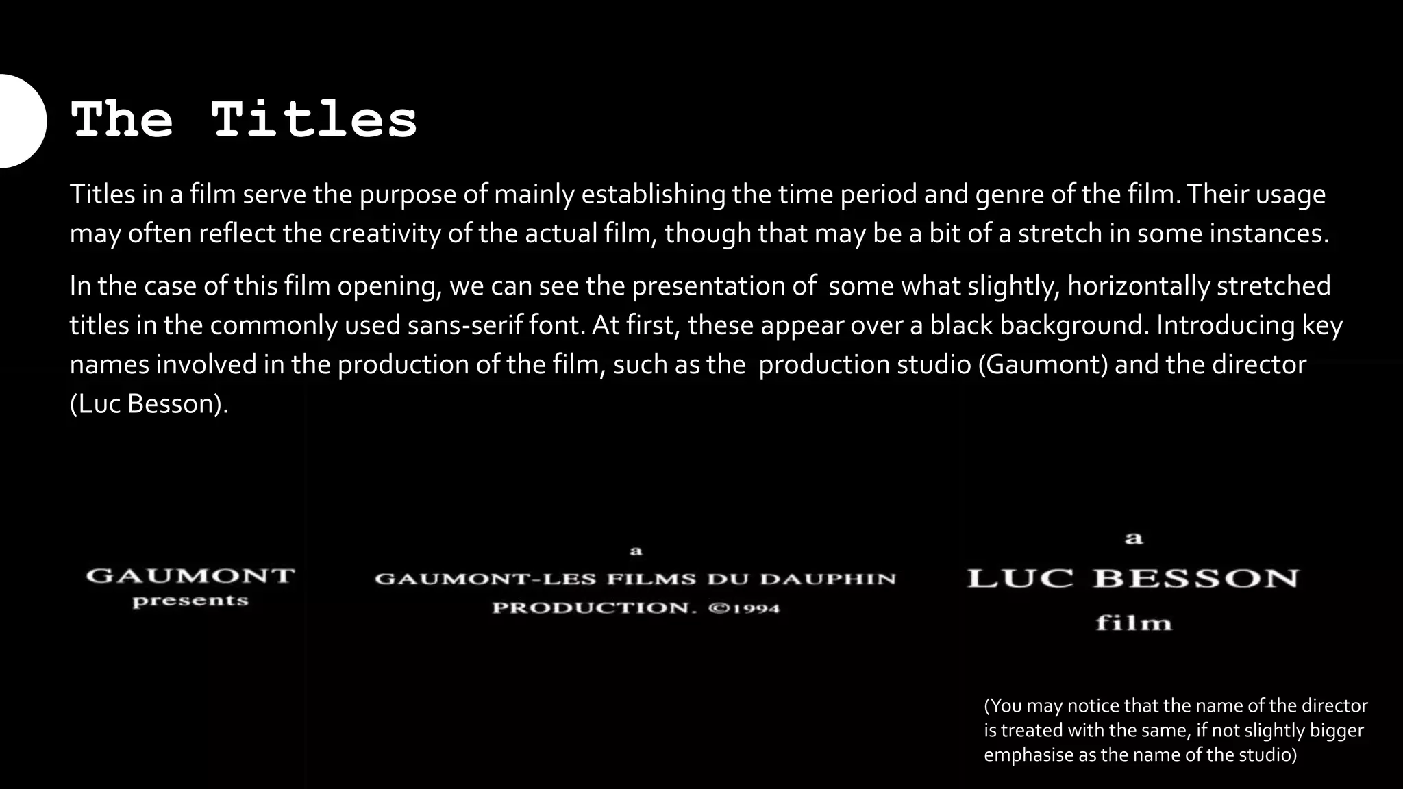 Opening sequence - Analysis | PPT