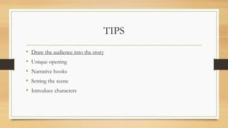 Film opening tips | PPT