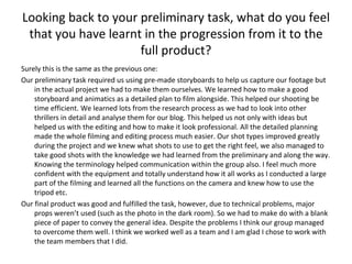 Film Opening Project Evaluation | PPT