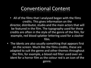 Film Opening Research: Conclusion | PPT