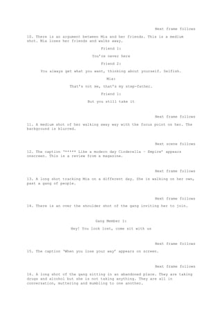 Film opening script | PDF