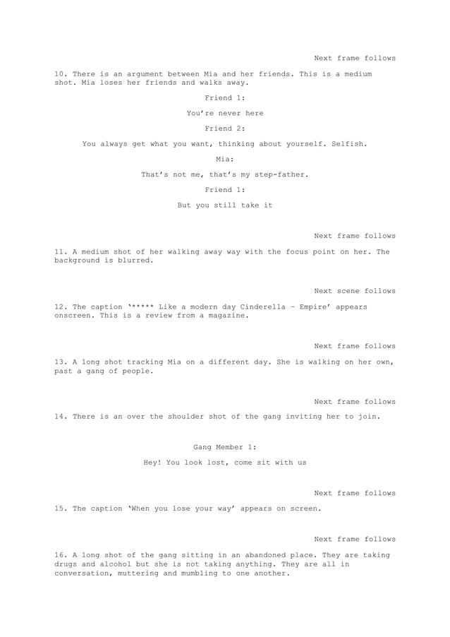 Film opening script | PDF
