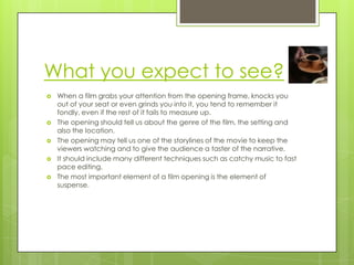 Film openings research | PPT