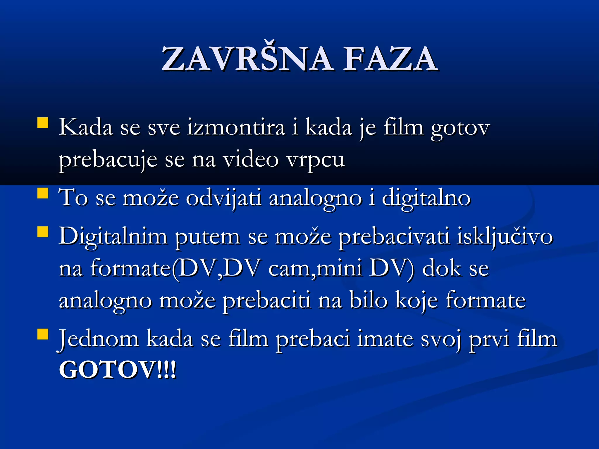 Osnovne teorije filma | PPT