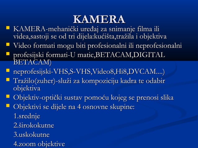 Osnovne teorije filma | PPT