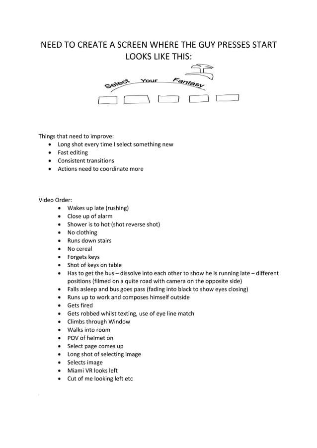 Film plan | PDF