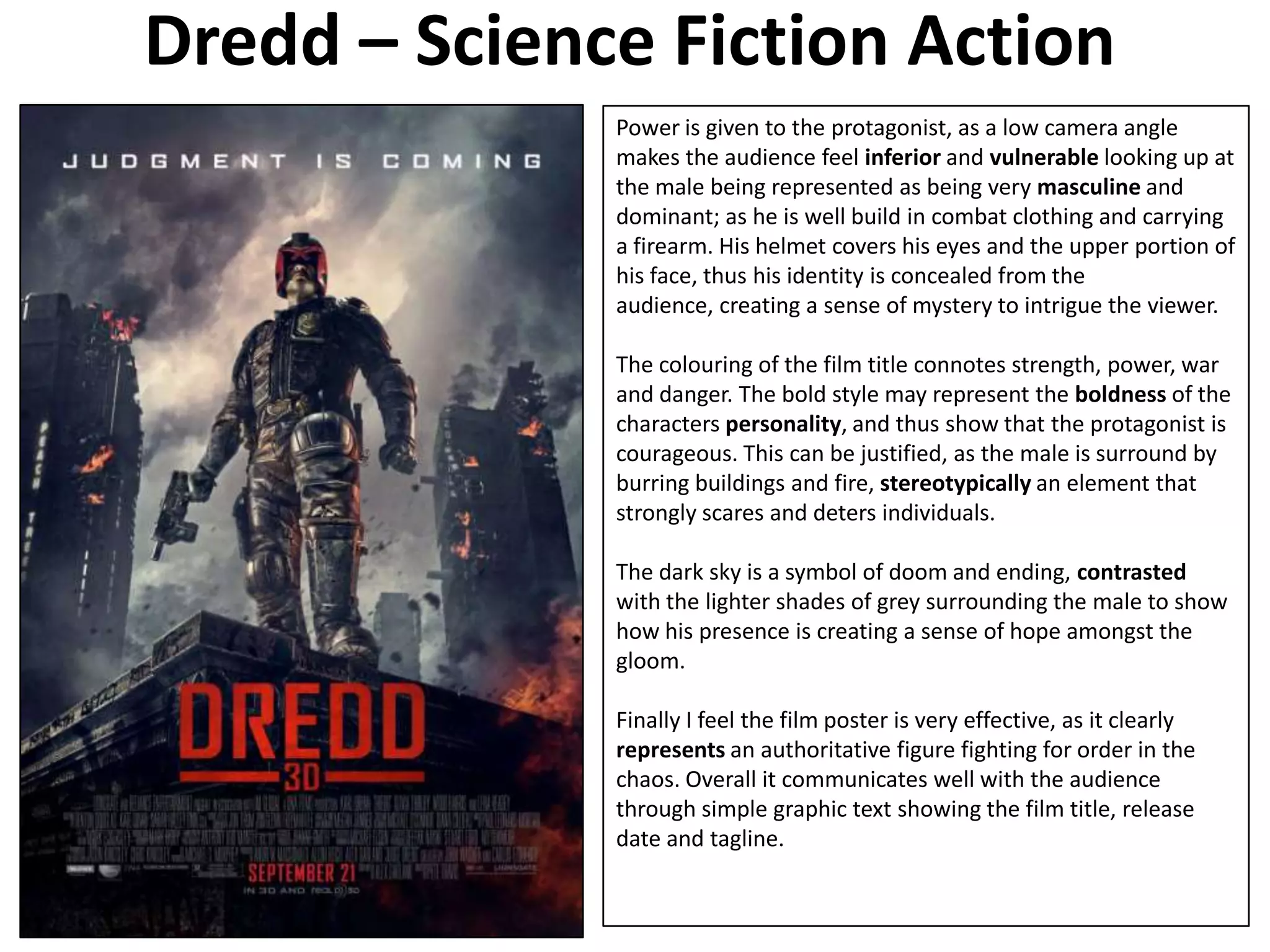 Science Fiction Film Poster Analysis | PPTX