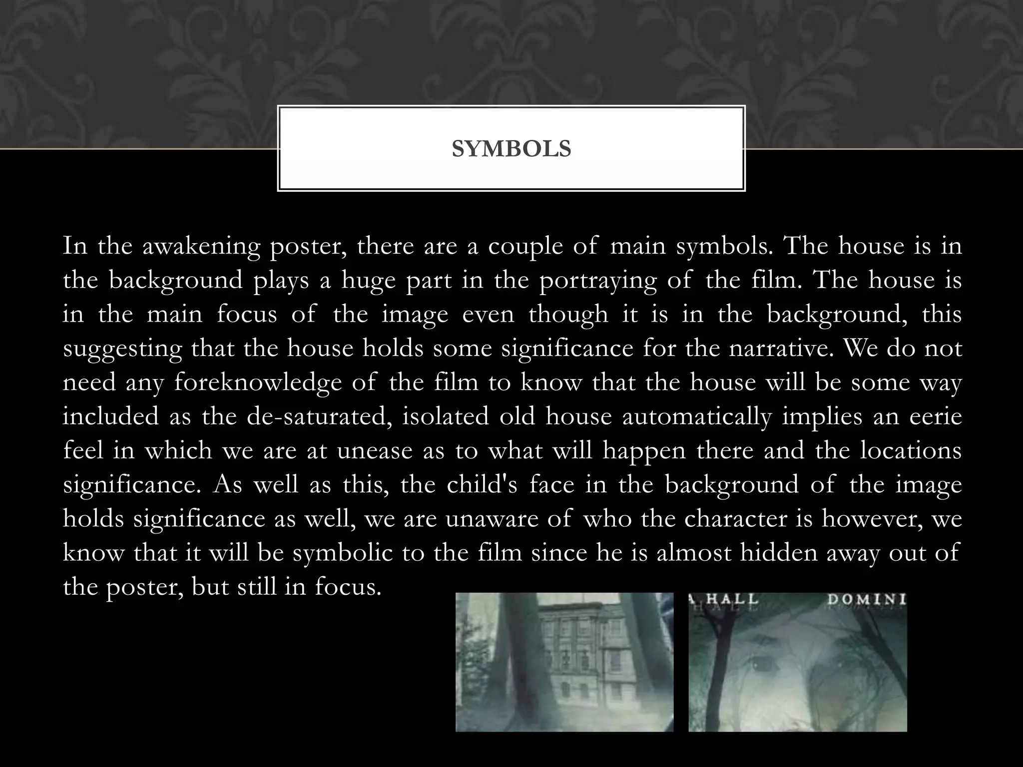 The Awakening Poster Analysis | PPTX