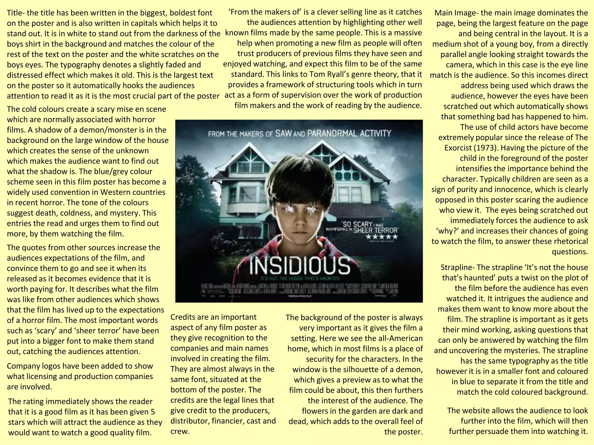 Film poster analysis | PPTX | Romance | Genres