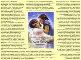 Film poster analysis | PPTX | Romance | Genres