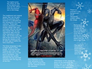 Film poster analysis | PPTX | Comics and Graphic Novels | Books and ...