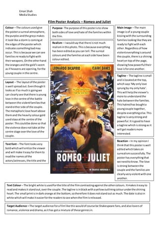Film poster analysis | DOCX