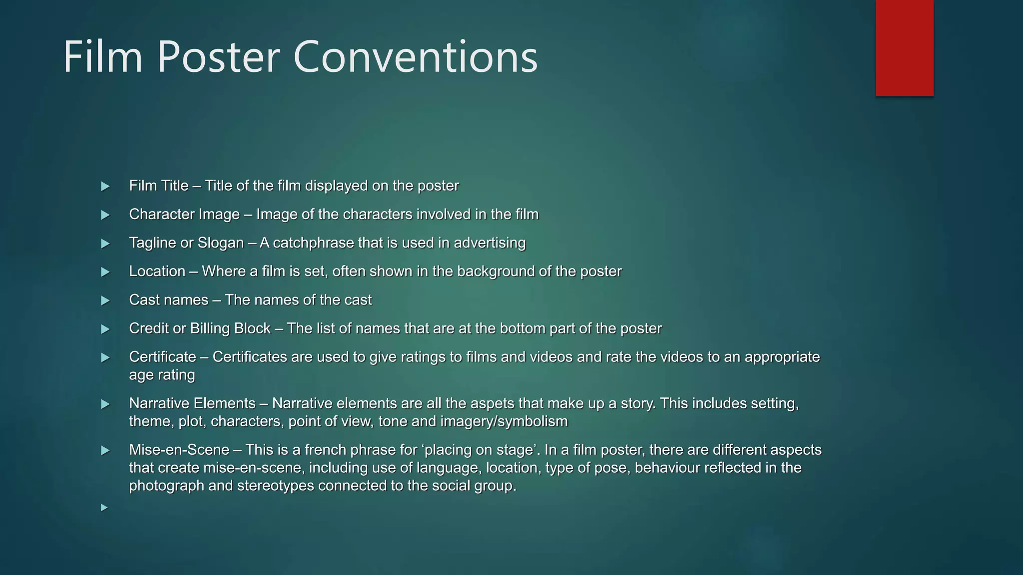 Film poster analysis | PPT