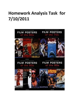 Film poster analysis homework | PPT
