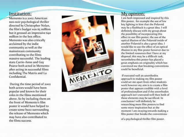 Film poster analysis (A2 media studies) | PPTX | Movies | Entertainment