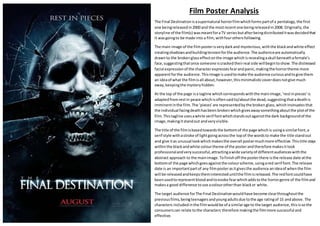 Final Destination 1 Poster