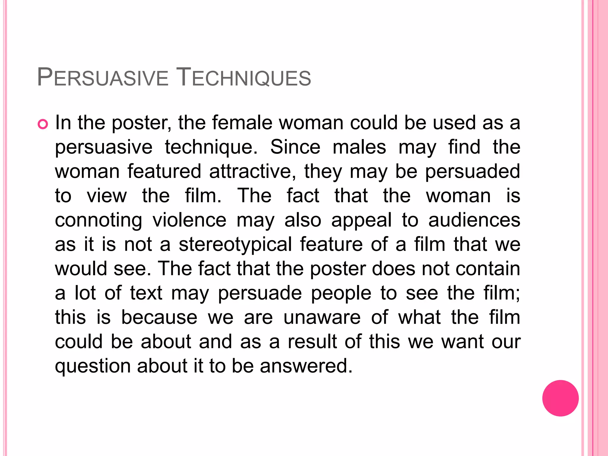 Film poster Analysis - Wanted | PPTX