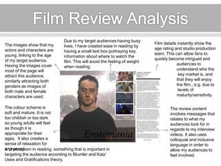Film Poster and Review & Target Audience | PPTX