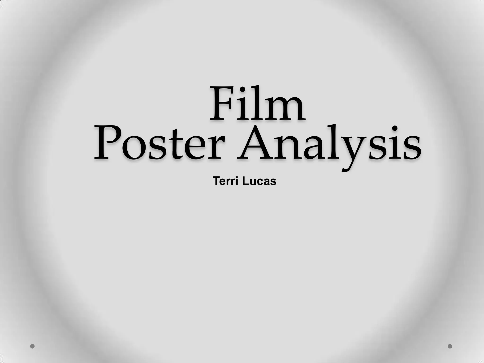 Film Poster's and Magazine Analysis | PPT