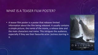 Film poster and magazine front cover research | PPT