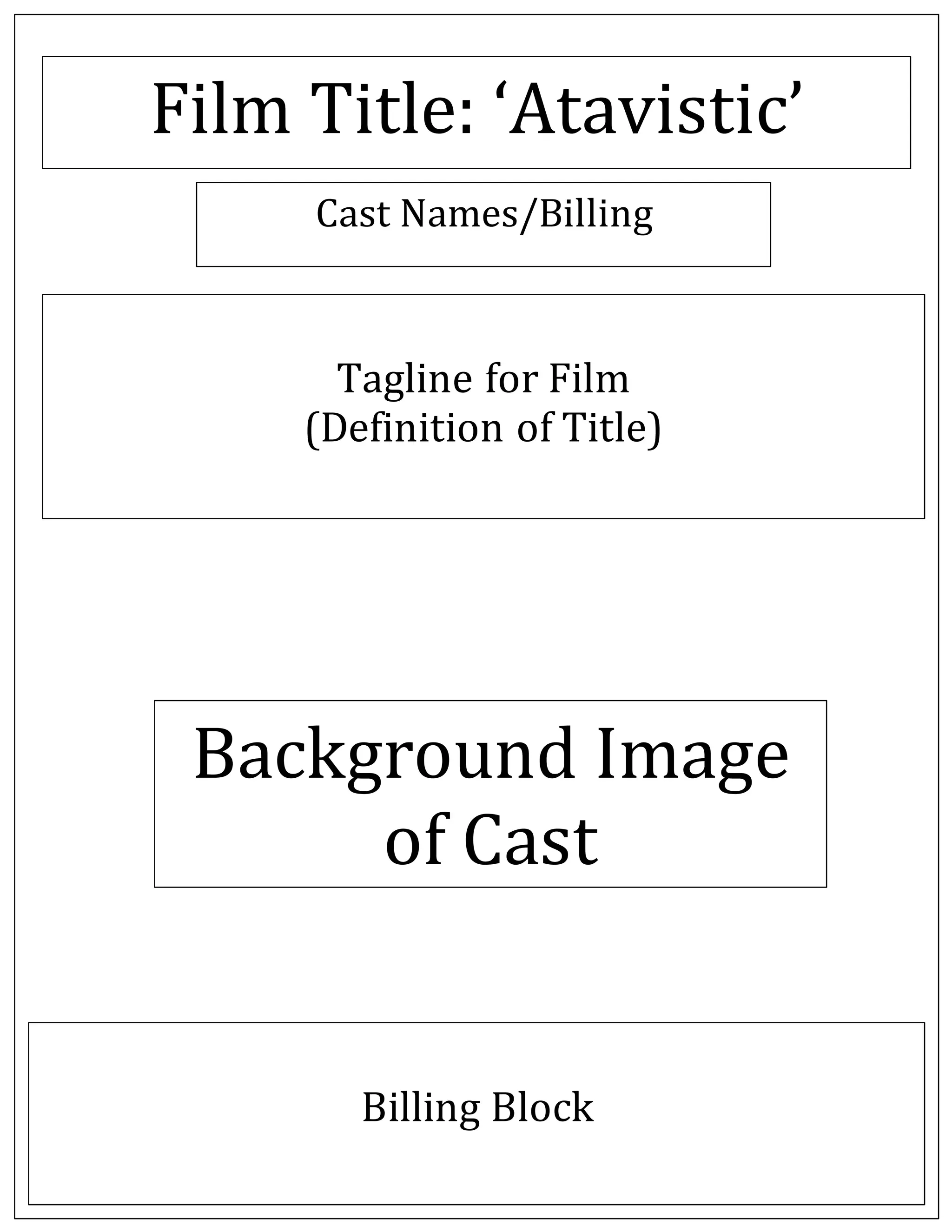 Film Poster Blocking | DOCX