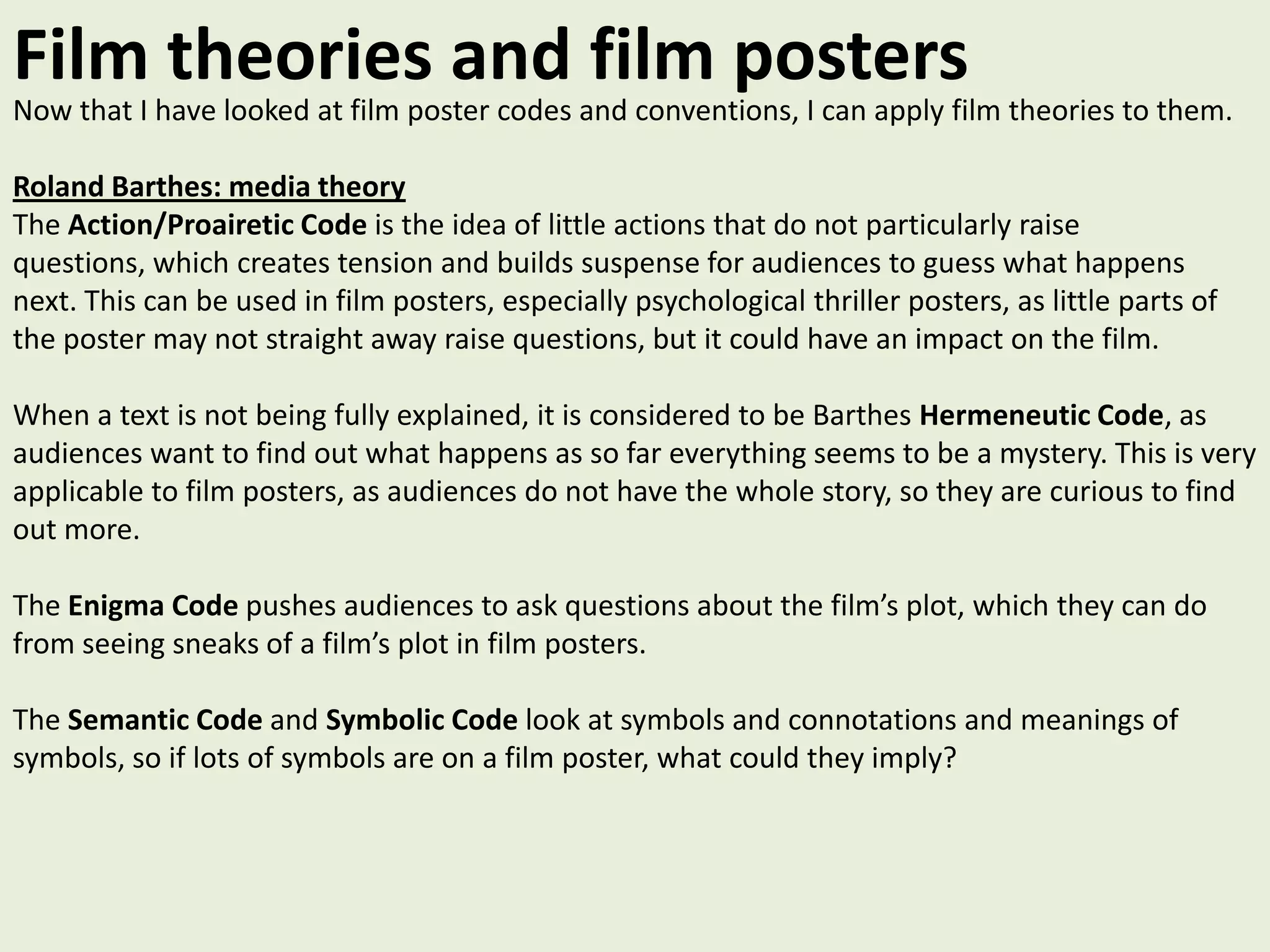 Film poster codes and conventions | PPTX