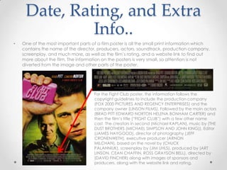 Film Poster Codes and Conventions | PPT