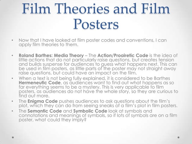 Film Poster Codes and Conventions | PPT