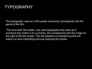 film poster codes and conventions | PPT