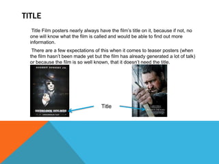 Film Poster Codes & Conventions | PPT