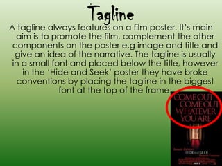 Film poster conventions | PPTX