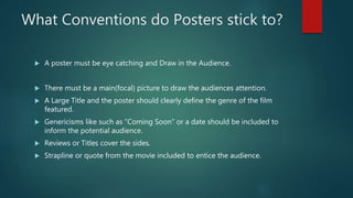 Film poster conventions | PPT
