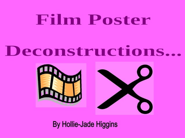 Film Poster Deconstruction | PPT