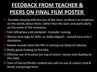 Making my final film poster | PPT