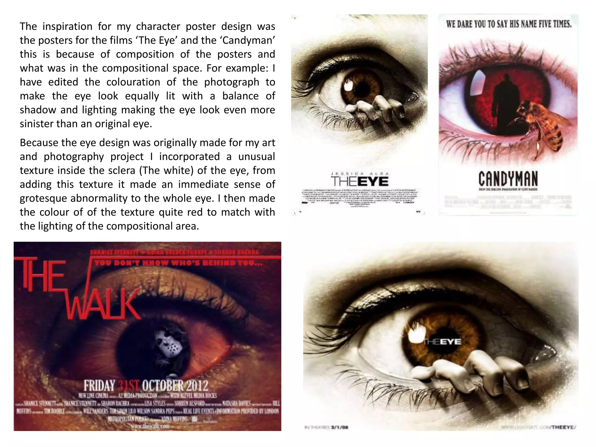 Film poster analysis eye | PPTX