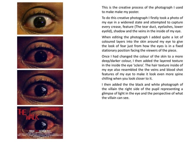 Film poster analysis eye | PPT