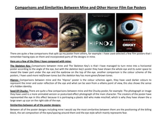 Film poster analysis eye | PPTX