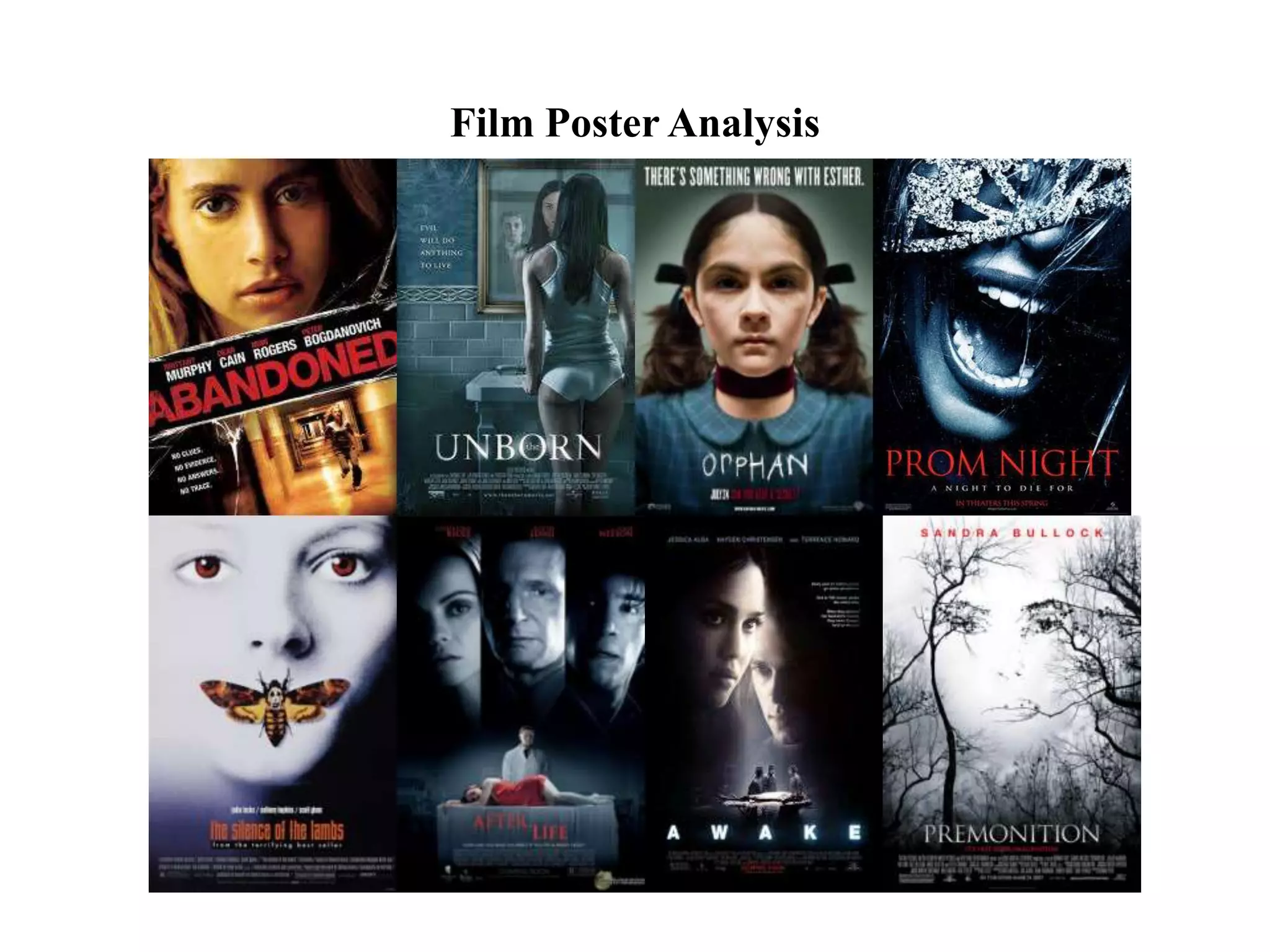 Analysis Of Film Posters | PPTX