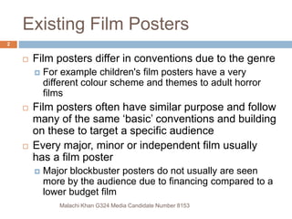 G324 Media Studies Film Poster Research | PPT
