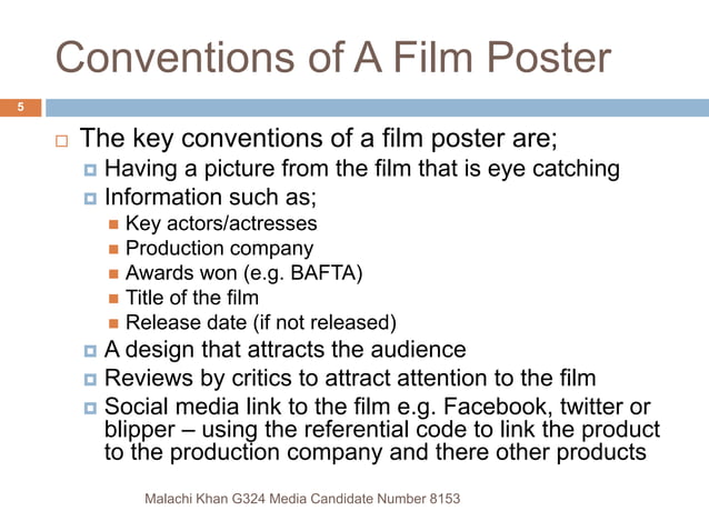 G324 Media Studies Film Poster Research | PPT