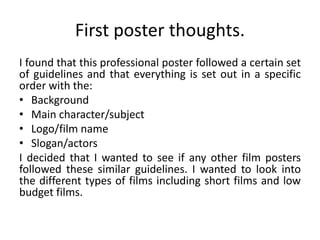 Research - Film poster | PPTX