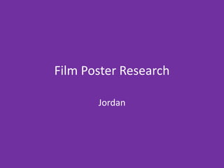 Film poster research | PPT