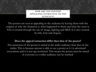 Film poster research Media studies | PPTX | Movies | Entertainment
