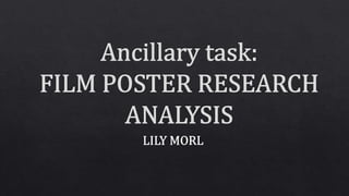 Film poster research analysis | PPT