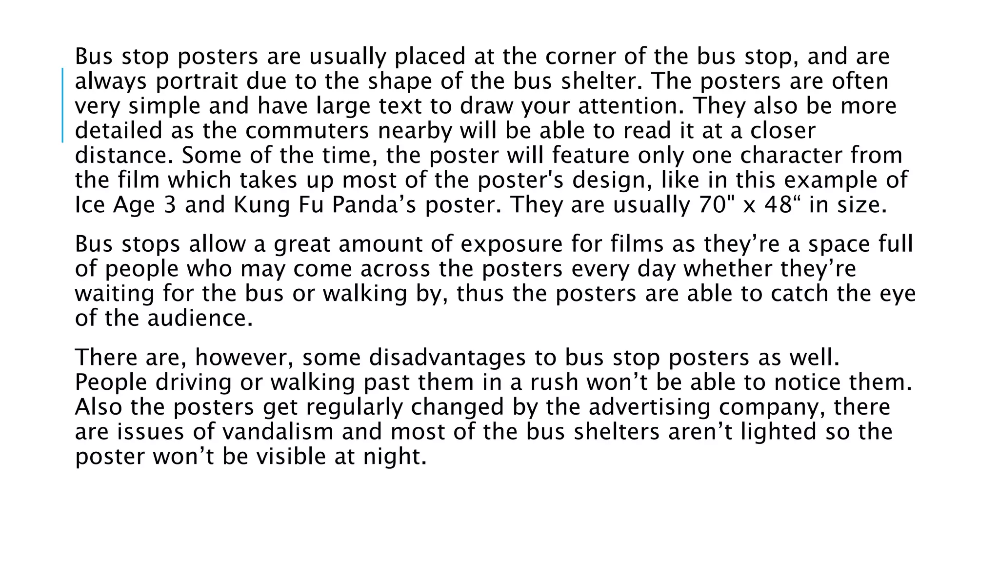 Film Posters: Positioning and Sizes | PPTX