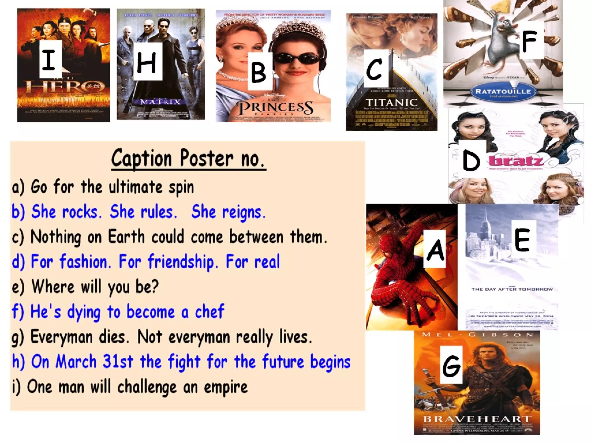 Film Poster Captions | PPT