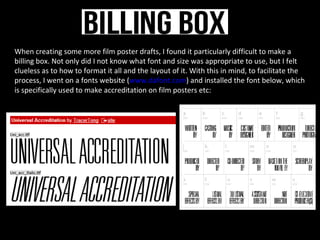 Film Poster Drafts | PPT