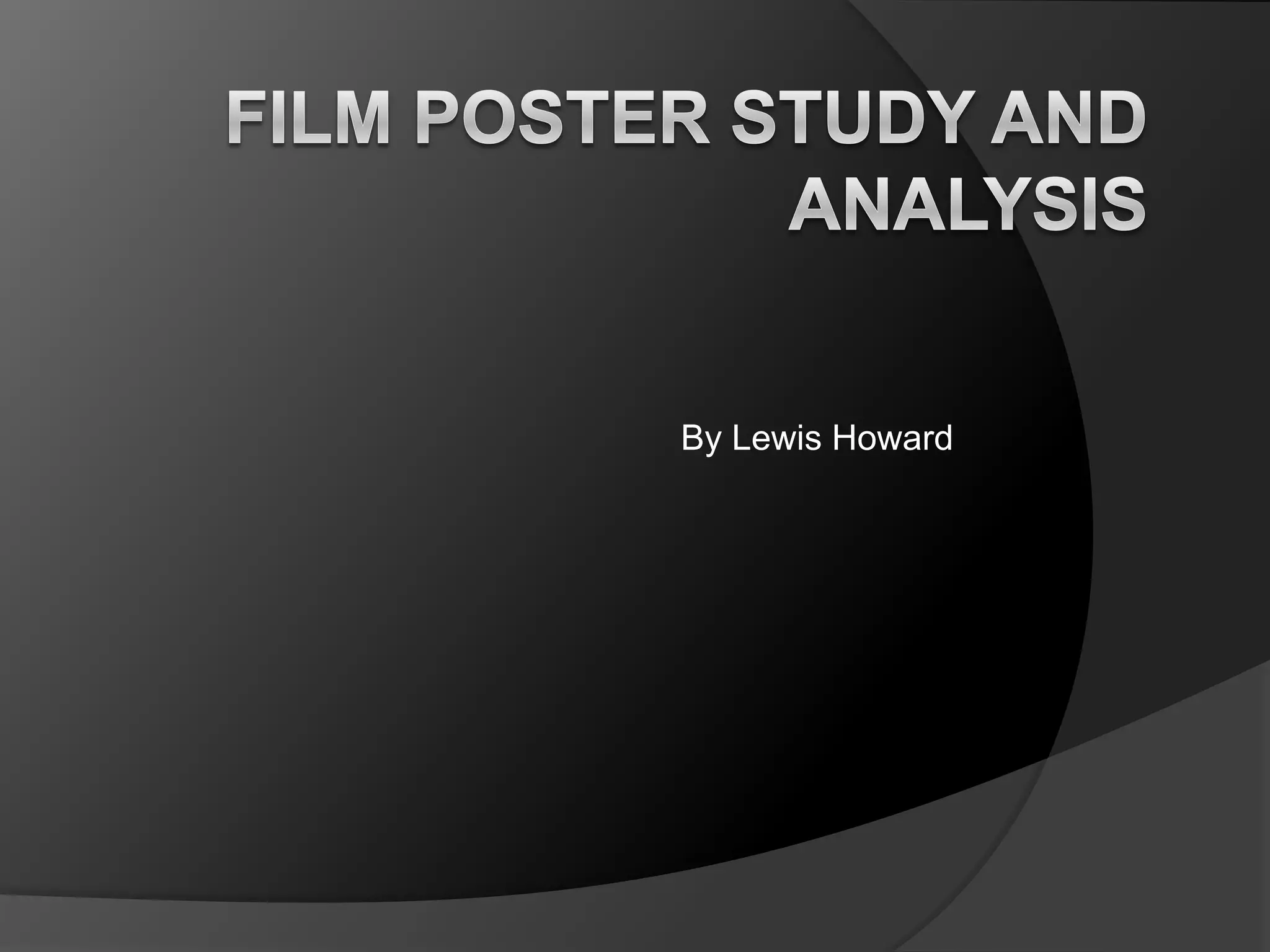 Film poster study and analysis | PPTX