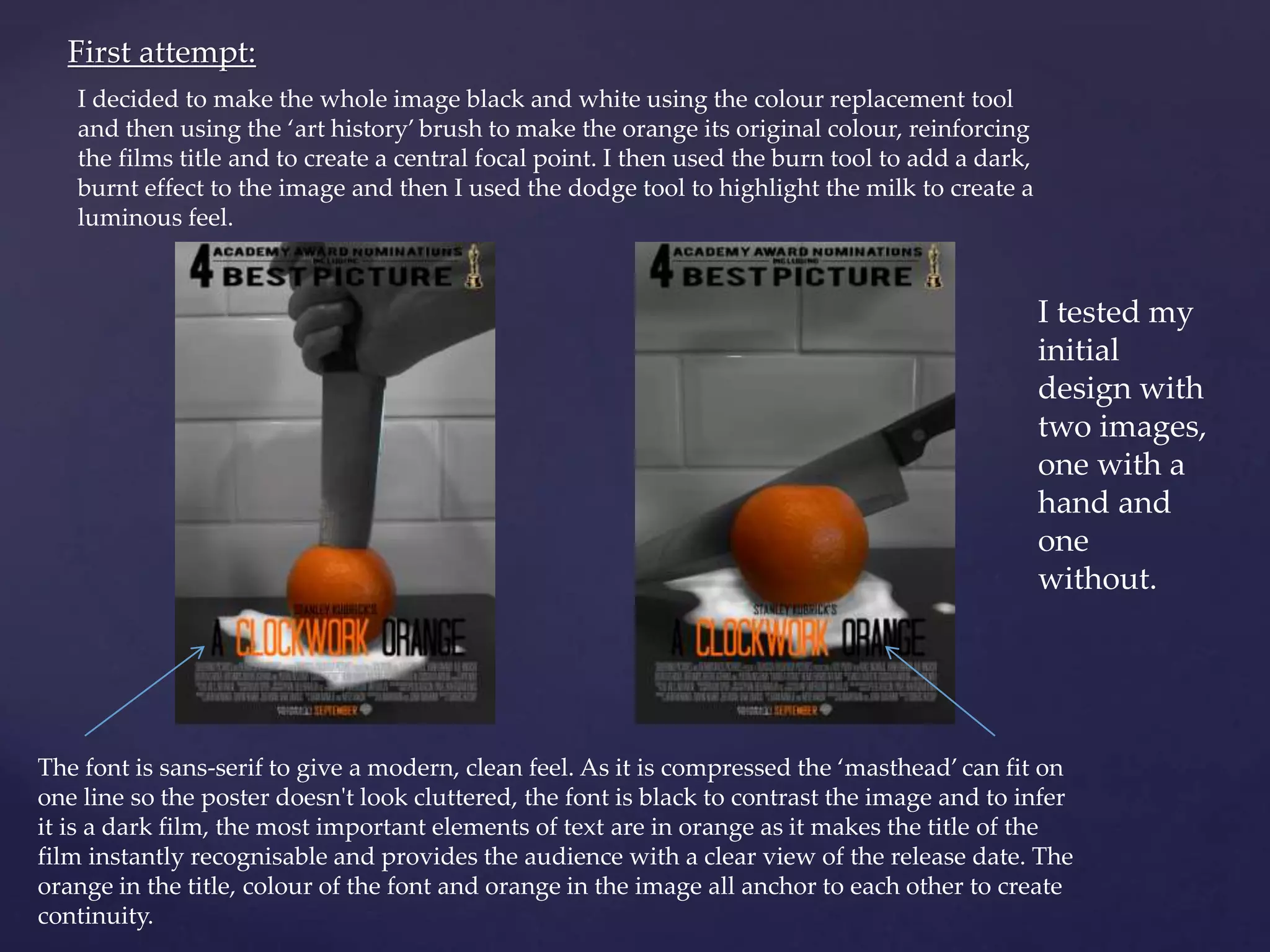 Film poster task | PPTX | Video Production | Content Production